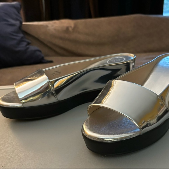 French Connection | Shoes | French Connection Pepper Silver Mirrored ...